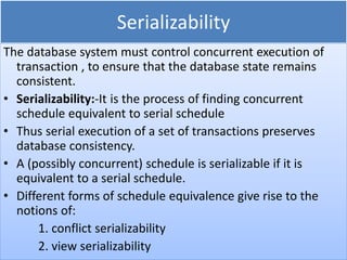 Transaction and serializability | PPT