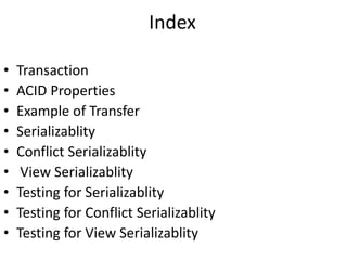 Transaction and serializability | PPT