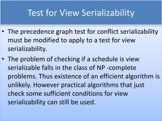 Transaction and serializability | PPT