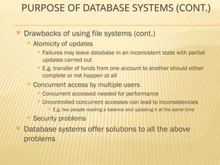 dbms-introduction and the explanation of | PPT