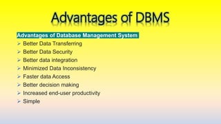ppt on database management | PPT
