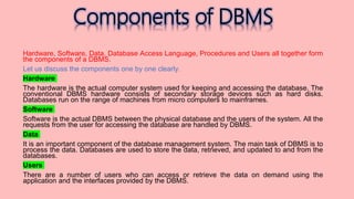 ppt on database management | PPT