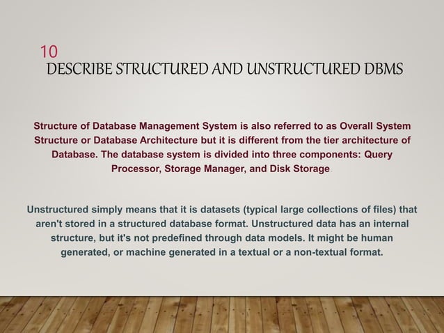 DBMS.pptx | Databases | Computer Software and Applications