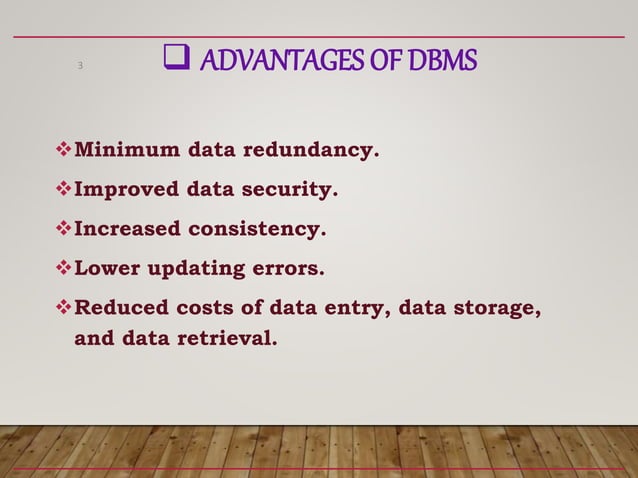 DBMS.pptx | Databases | Computer Software and Applications