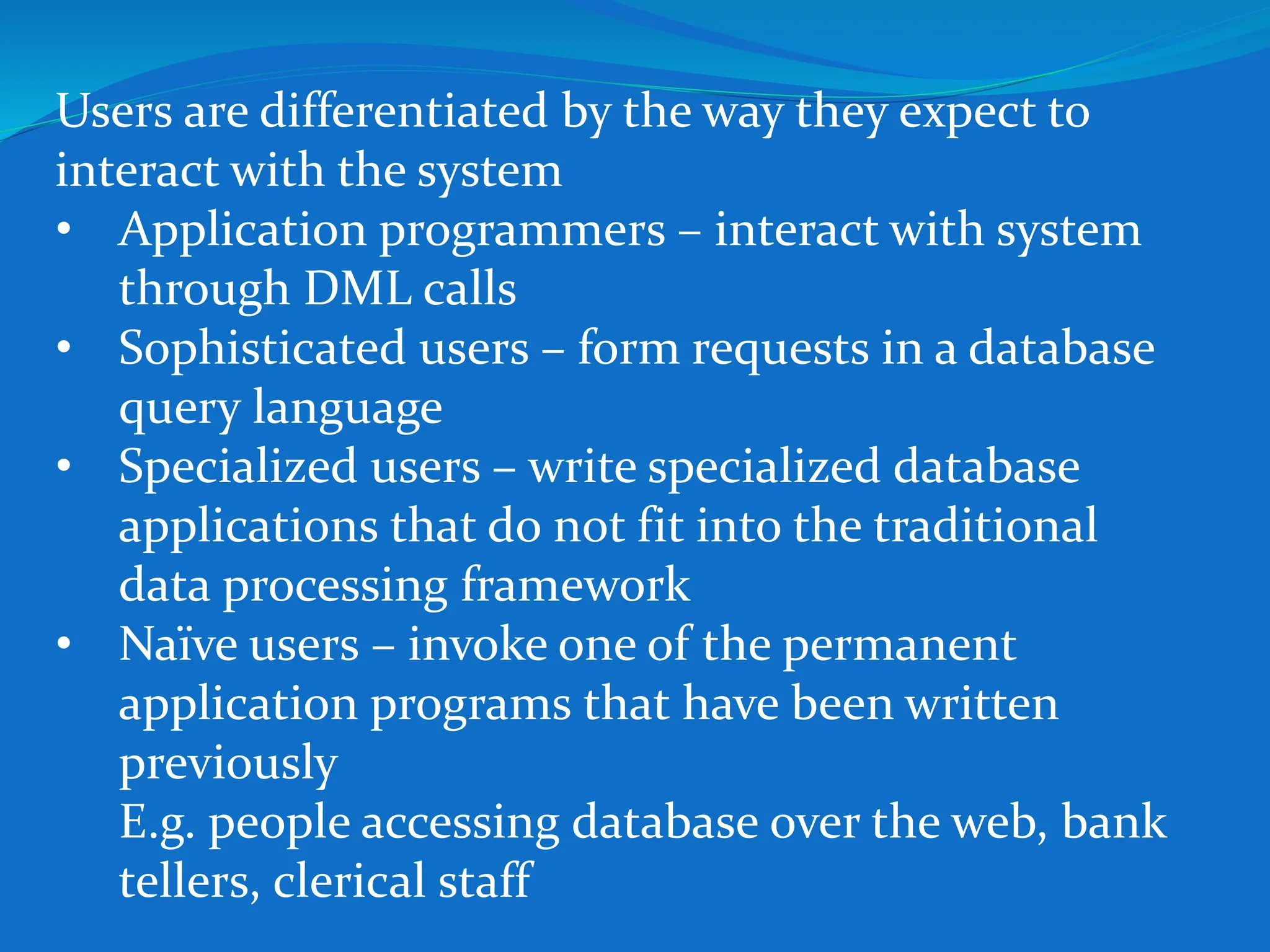 DBMS introduction and functionality of of dbms | PPT DBMS introduction and functionality of of dbms | PPT