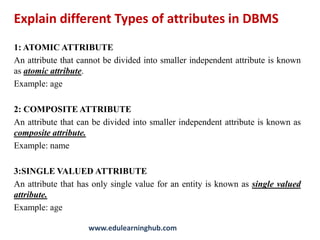 IMPORTANT QUESTIONS OF Data Base Management System MGU | PDF