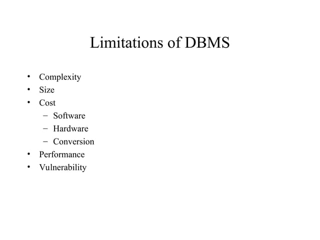 Database management system in the business | PPT