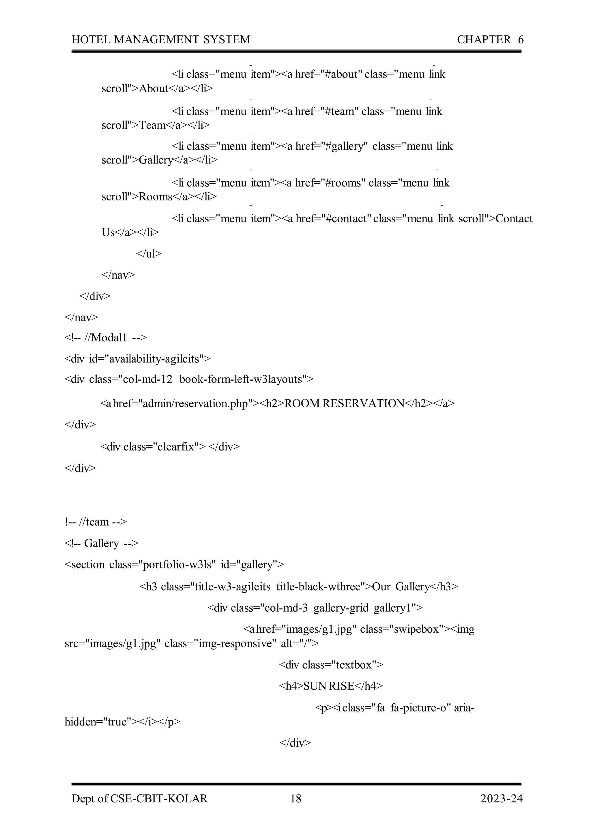 Hotel management system in a DBMS project | PDF