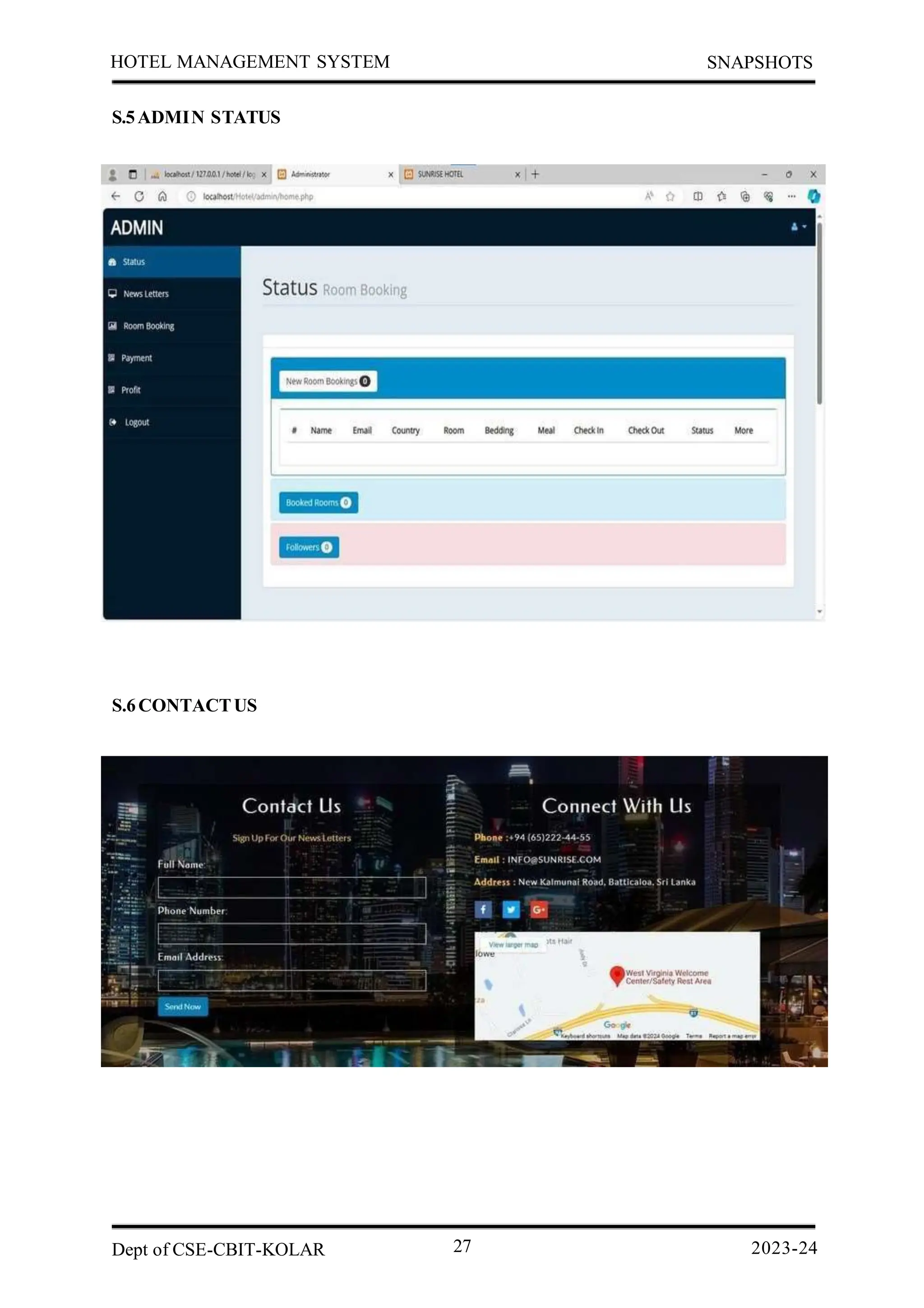 Hotel management system in a DBMS project | PDF