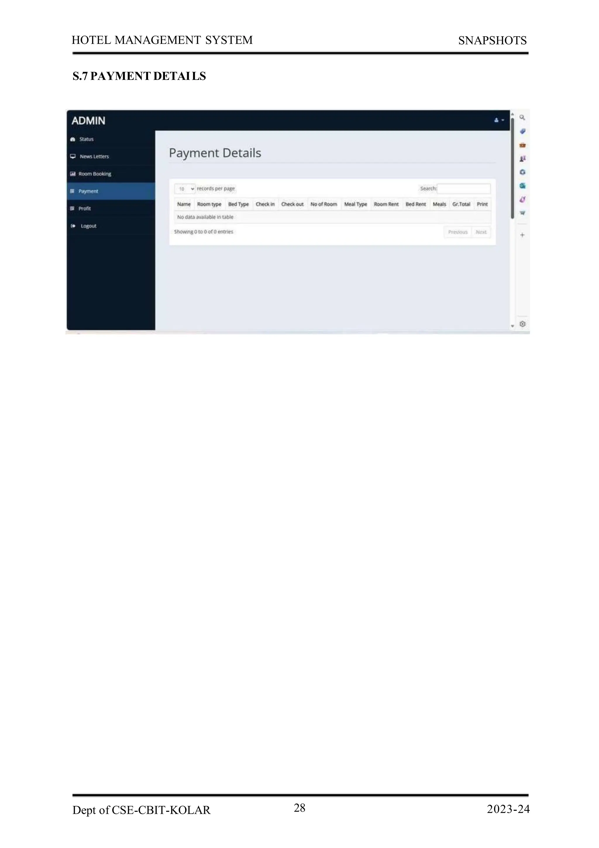 Hotel management system in a DBMS project | PDF