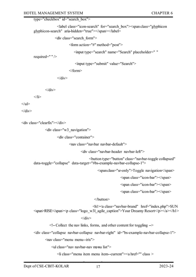 Hotel management system in a DBMS project | PDF