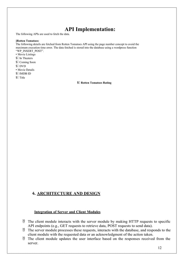 PERSONALIZED MOVIE RECOMMENDATION SYSTEM MINOR PROJECT REPORT | DOCX ...