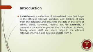 Databases Management System (DBMS)ppt by prof.zainab | PPTX
