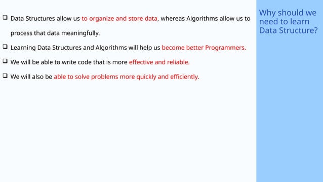 Introduction to Data Structure with Python | PPT