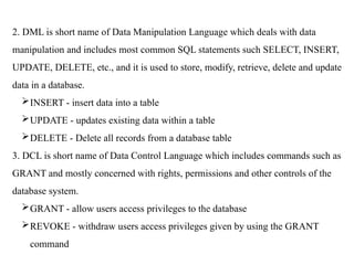 DBMS. Advantage of Data base management systems | PPTX