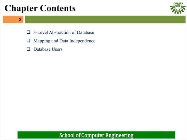 Dbms 3: 3 Schema Architecture | PDF