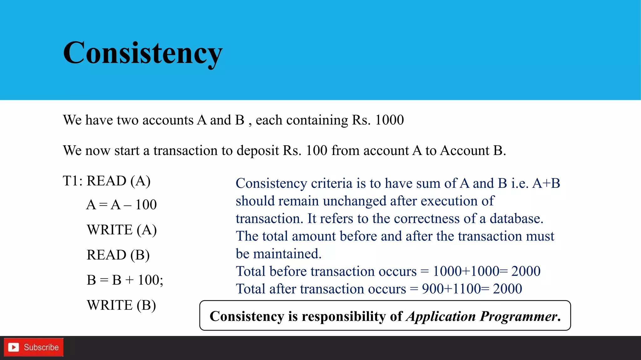 Transaction management in DBMS | PPTX