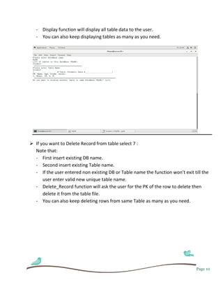 Dbms documentation | PDF