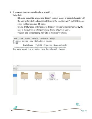 Dbms documentation | PDF