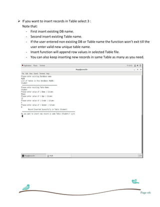 Dbms documentation | PDF