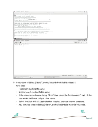 Dbms documentation | PDF