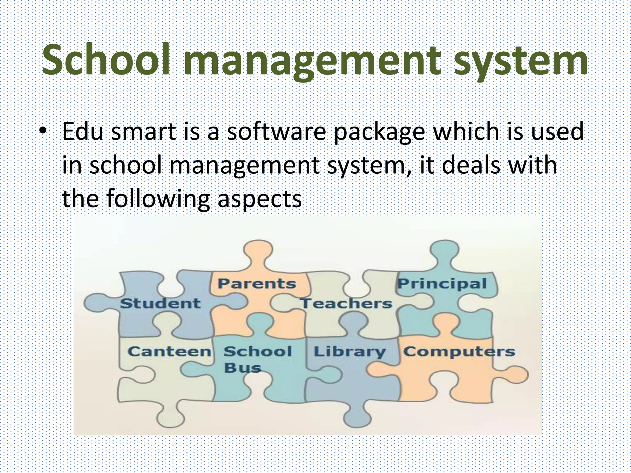 Dbms in education sector | PPTX