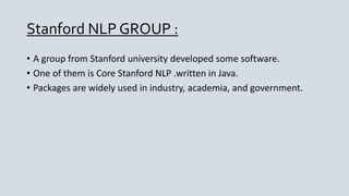 Natural Language processing | PPTX | Programming Languages | Computing