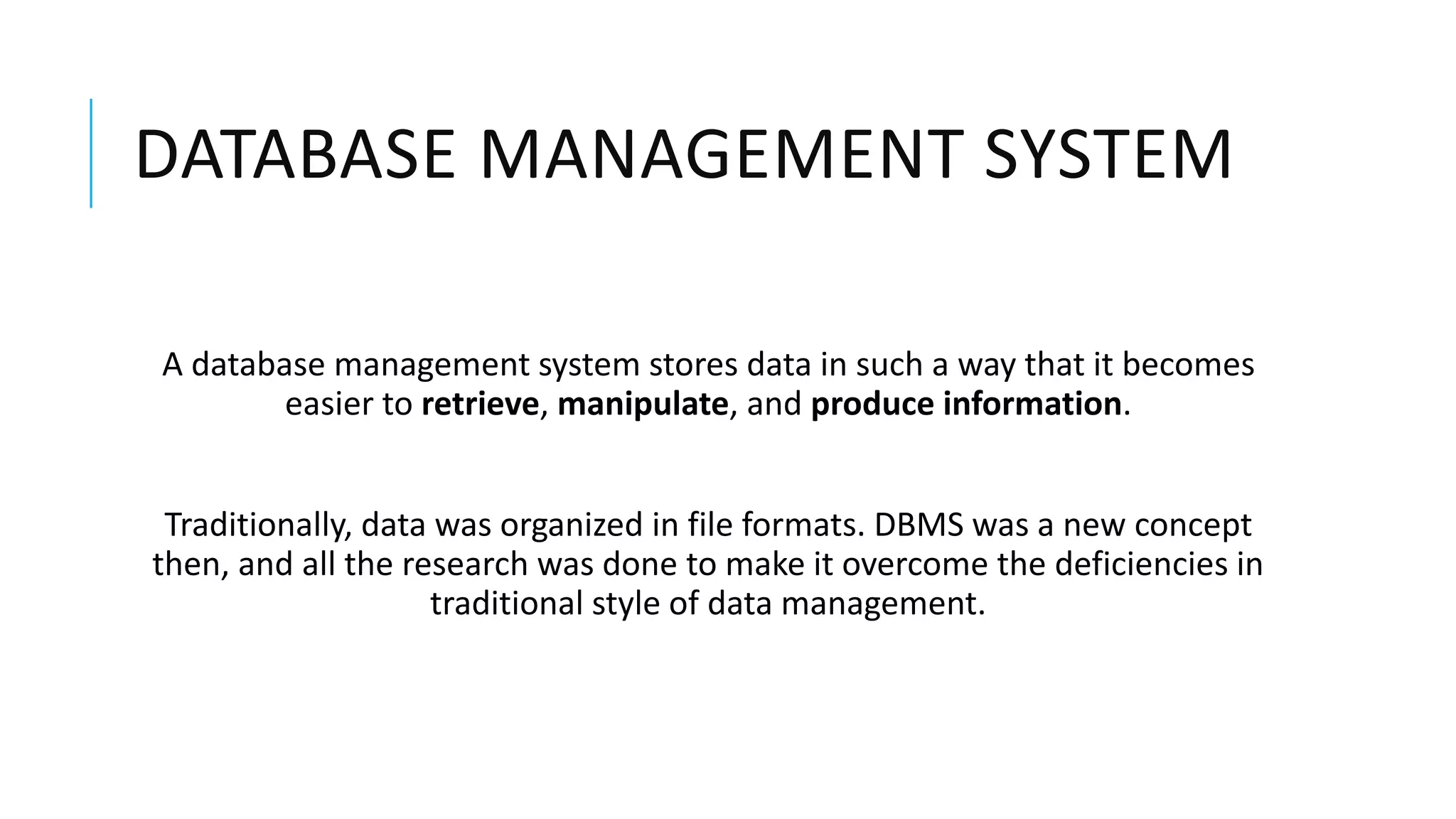 Database Management System | PPT