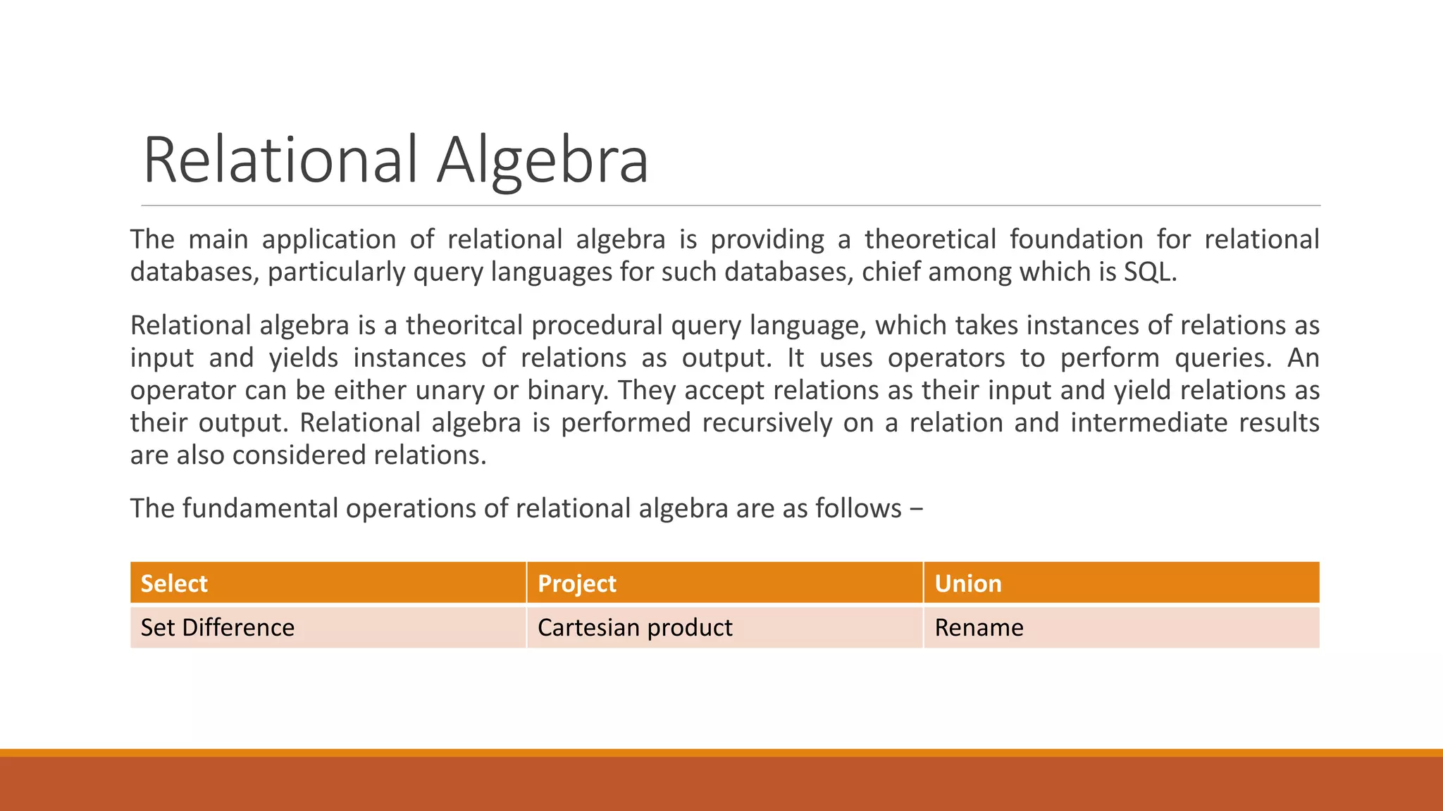 Relational Data Model Introduction Pptx