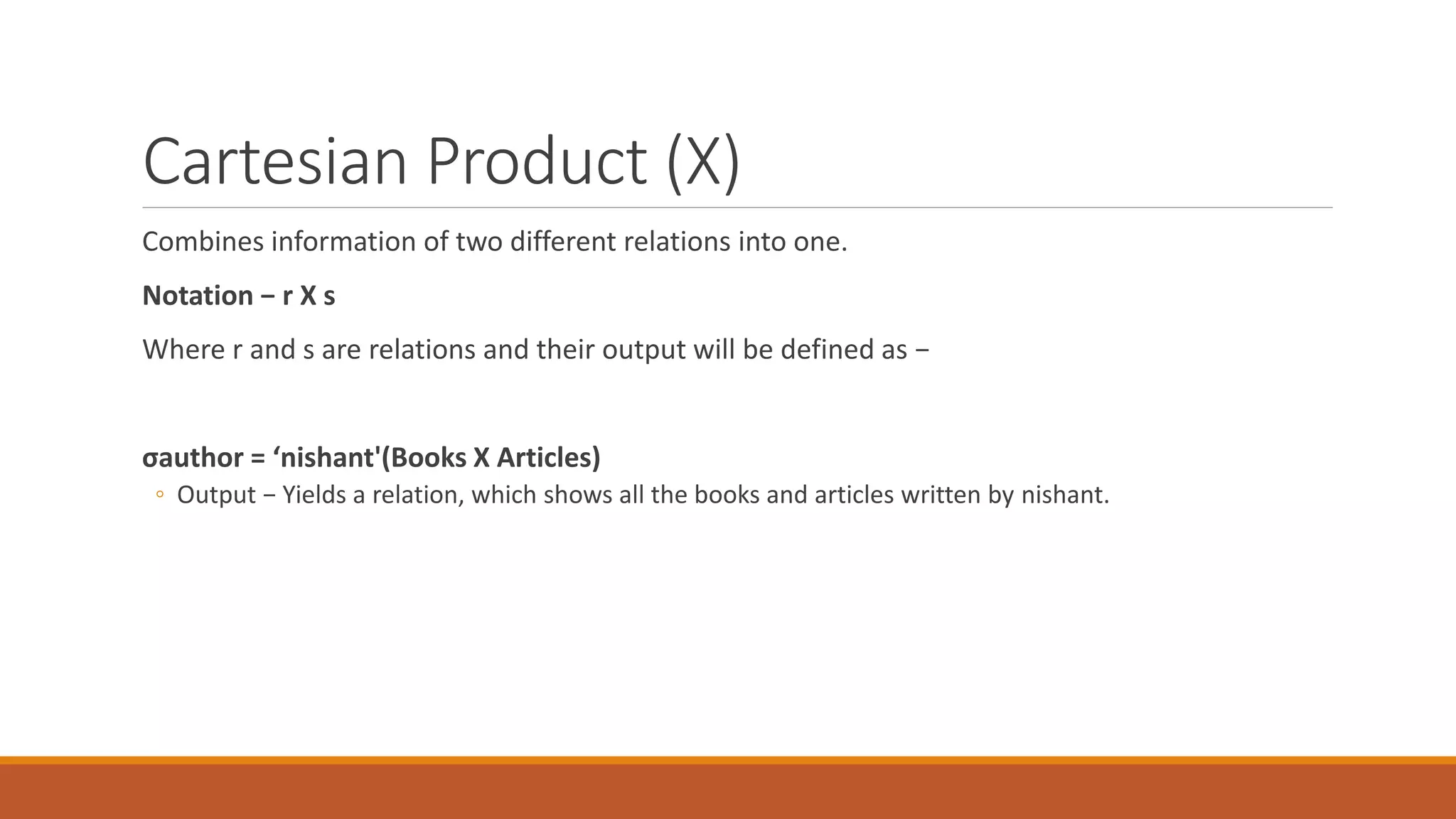 Relational Data Model Introduction Ppt