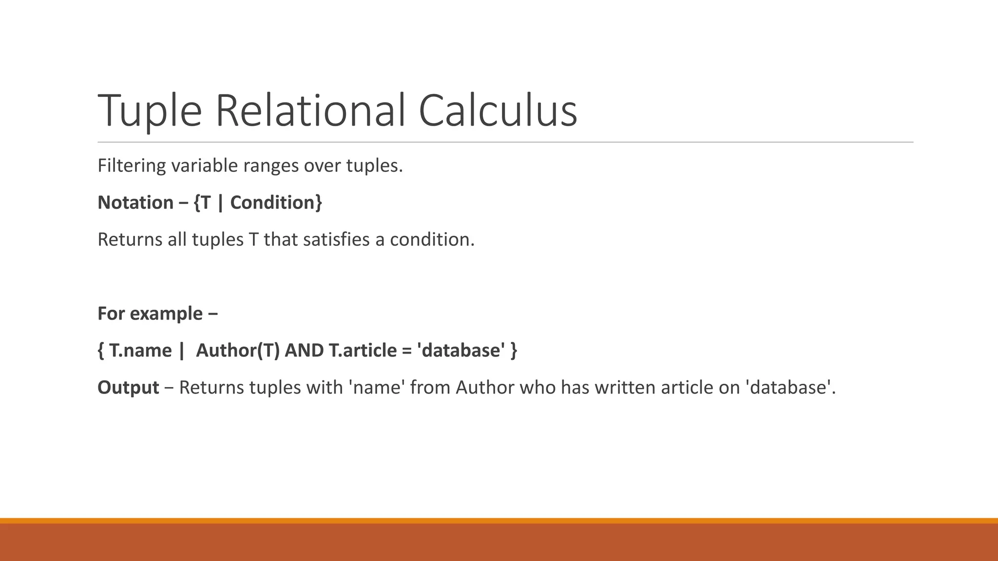 Relational Data Model Introduction Ppt