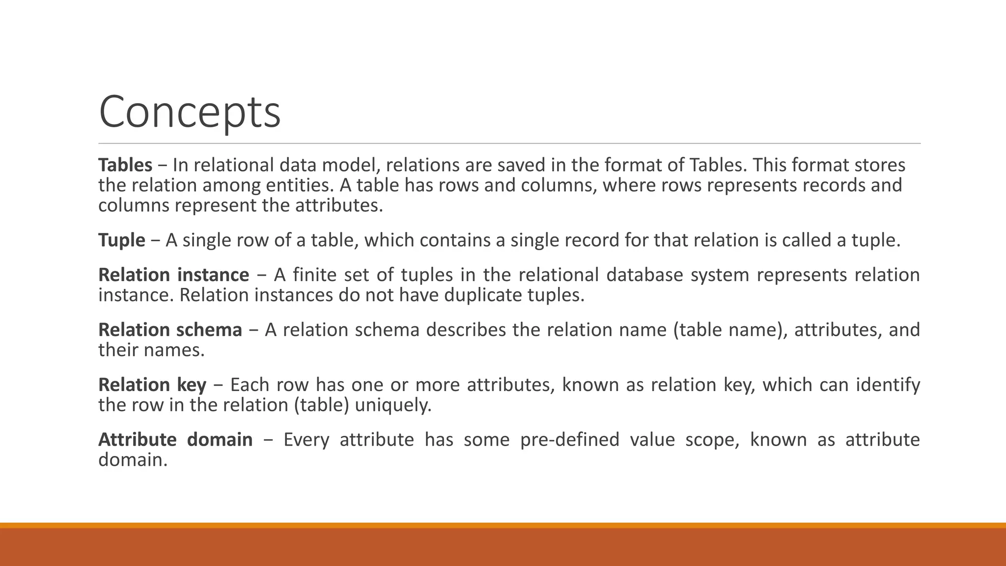 Relational Data Model Introduction Pptx