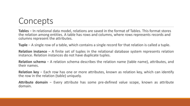 Relational Data Model Introduction | PPTX