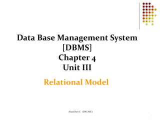 Dbms ii mca-ch4-relational model-2013 | PPT