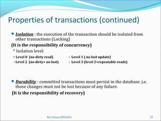 Dbms ii mca-ch9-transaction-processing-2013 | PPT