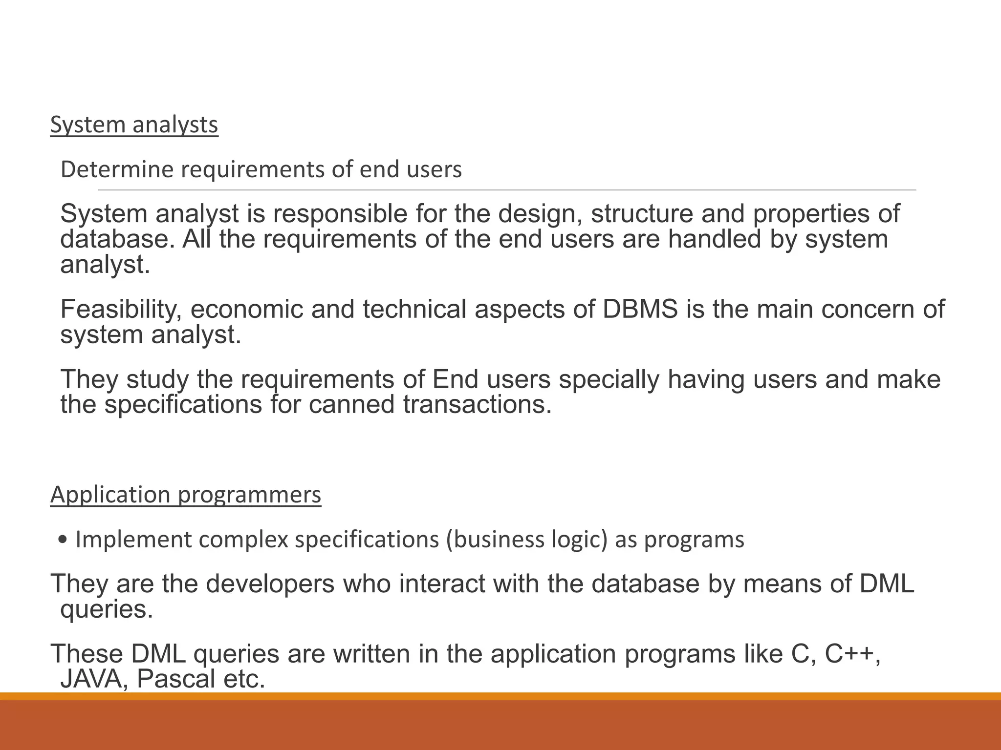 Dbms Introductionpptx Databases Computer Software And Applications