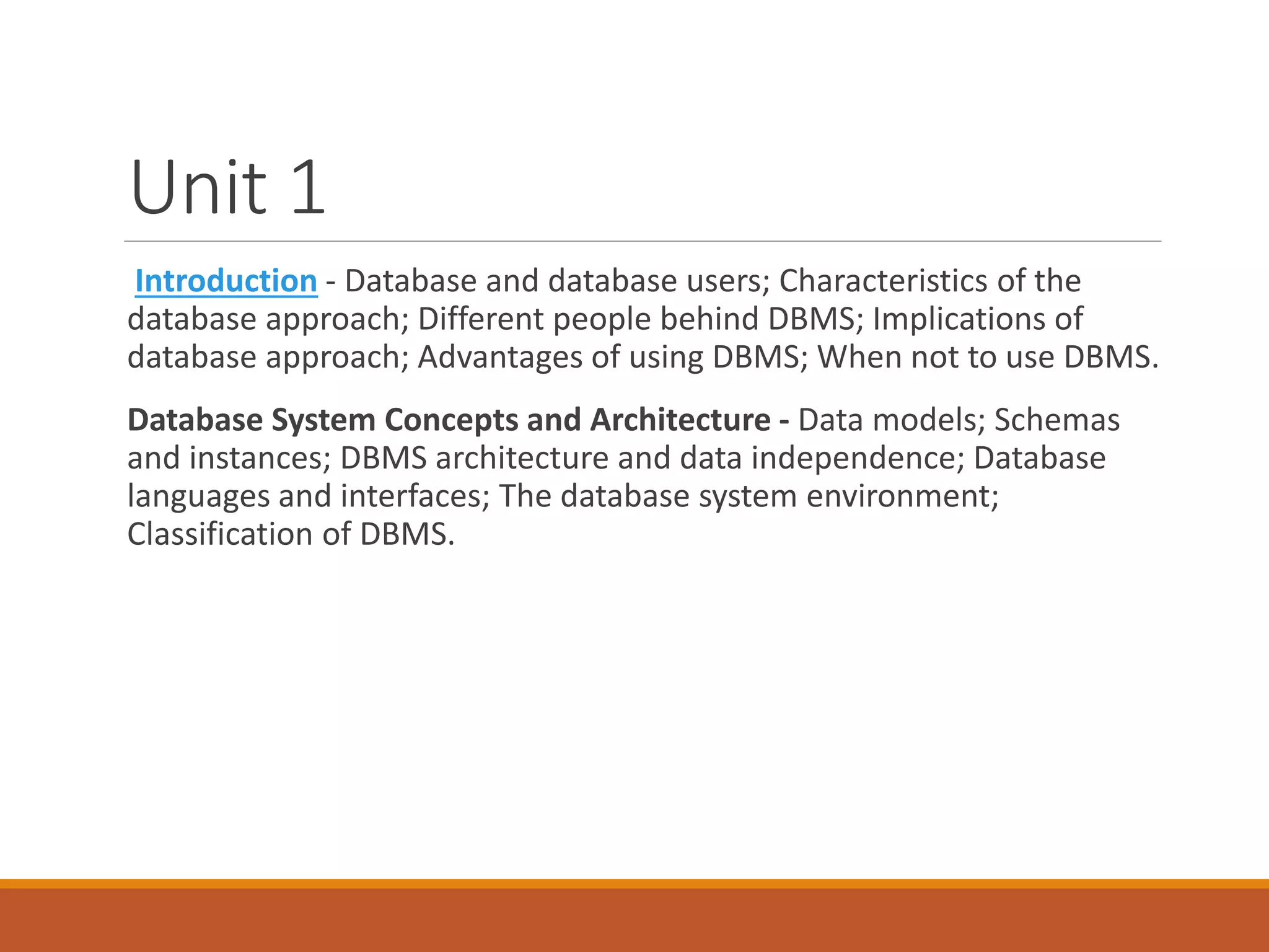 Dbms Introductionpptx Databases Computer Software And Applications