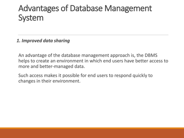 DBMS-INTRODUCTION.pptx | Databases | Computer Software and Applications
