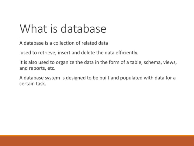 Dbms Introductionpptx Databases Computer Software And Applications