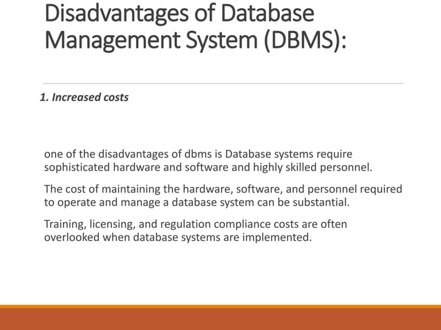 Dbms Introductionpptx Databases Computer Software And Applications