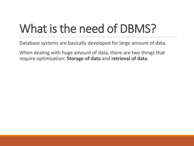 DBMS-INTRODUCTION.pptx | Databases | Computer Software and Applications