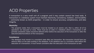 Transaction Processing Concept | PPTX