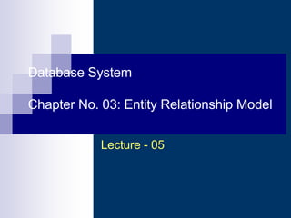 Understanding Entity Relationship Models | PPT