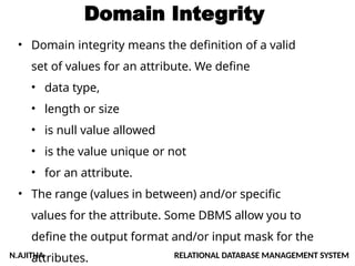 DBMS - Lecture 10 - Integrity Rule Rule1, Rule 2.pptx