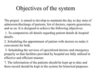 hospital management System | PPTX
