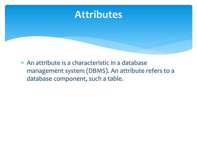 Basic Concept Of Database Management System (DBMS) [Presentation Slide] | PPT