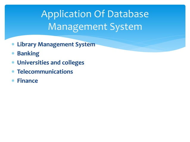 Basic Concept Of Database Management System (DBMS) [Presentation Slide ...