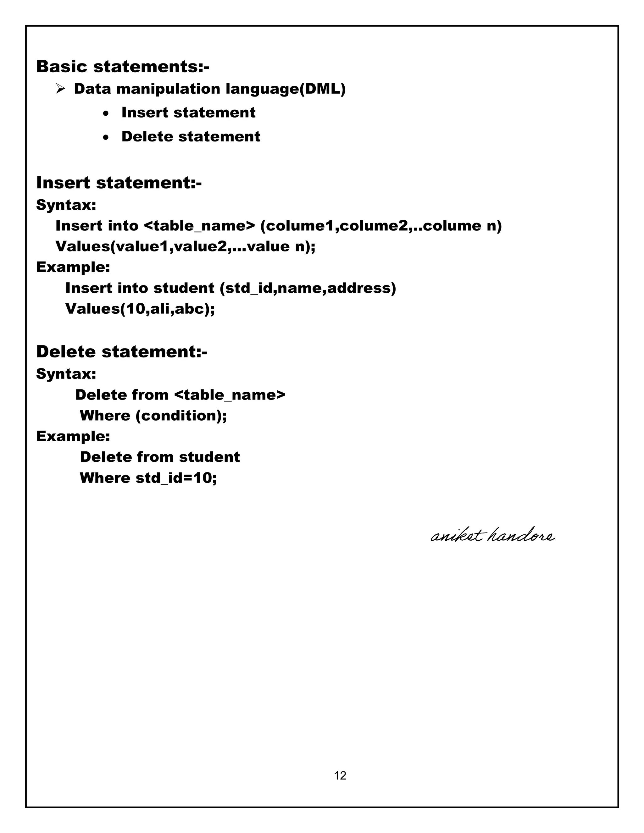 Air Line Management System | DBMS project | PDF