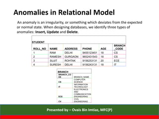 DBMS - Relational Model | PPT