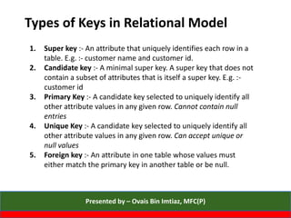 DBMS - Relational Model | PPT